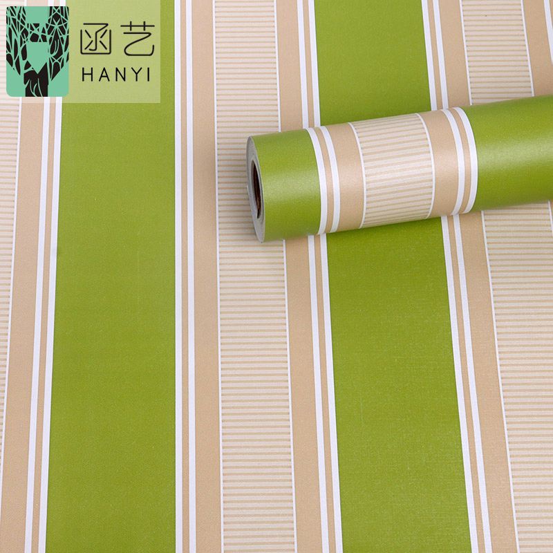 Jual wallpaper dinding sticker dingding garis hijau putih salur elegan | Shopee Indonesia