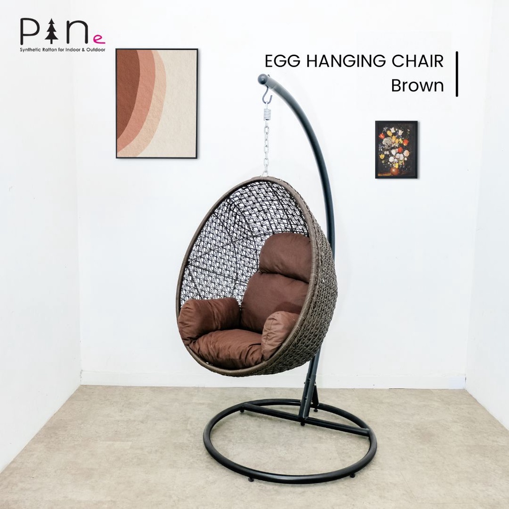 Jual Ayunan Gantung Rotan Sintetis Kursi Santai Egg Hanging Chair