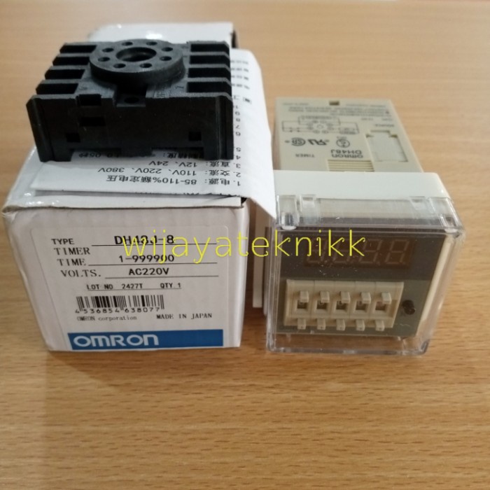 Jual Digital Counter Omron Dh48J 8 Dh48J-8 Digital Counter Relay Dan ...