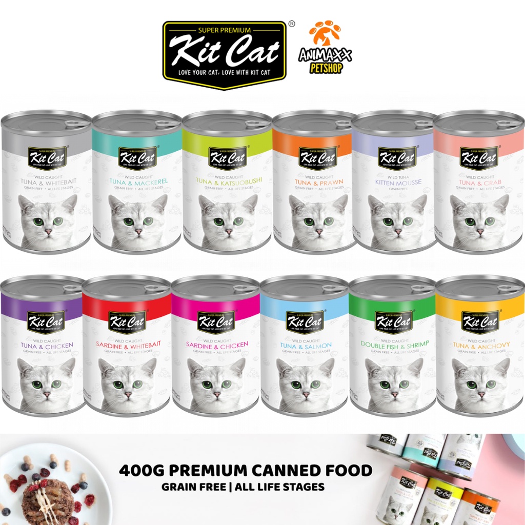 Jual Kit Cat Premium Wet Canned Food 400g - Makanan Kaleng Kucing ...