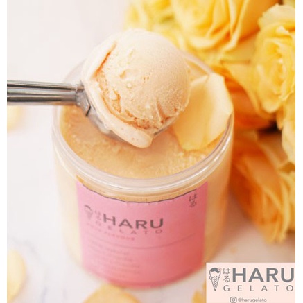 Jual Ice Cream Es Krim Haru Gelato Rose Flavour 500ml | Shopee Indonesia