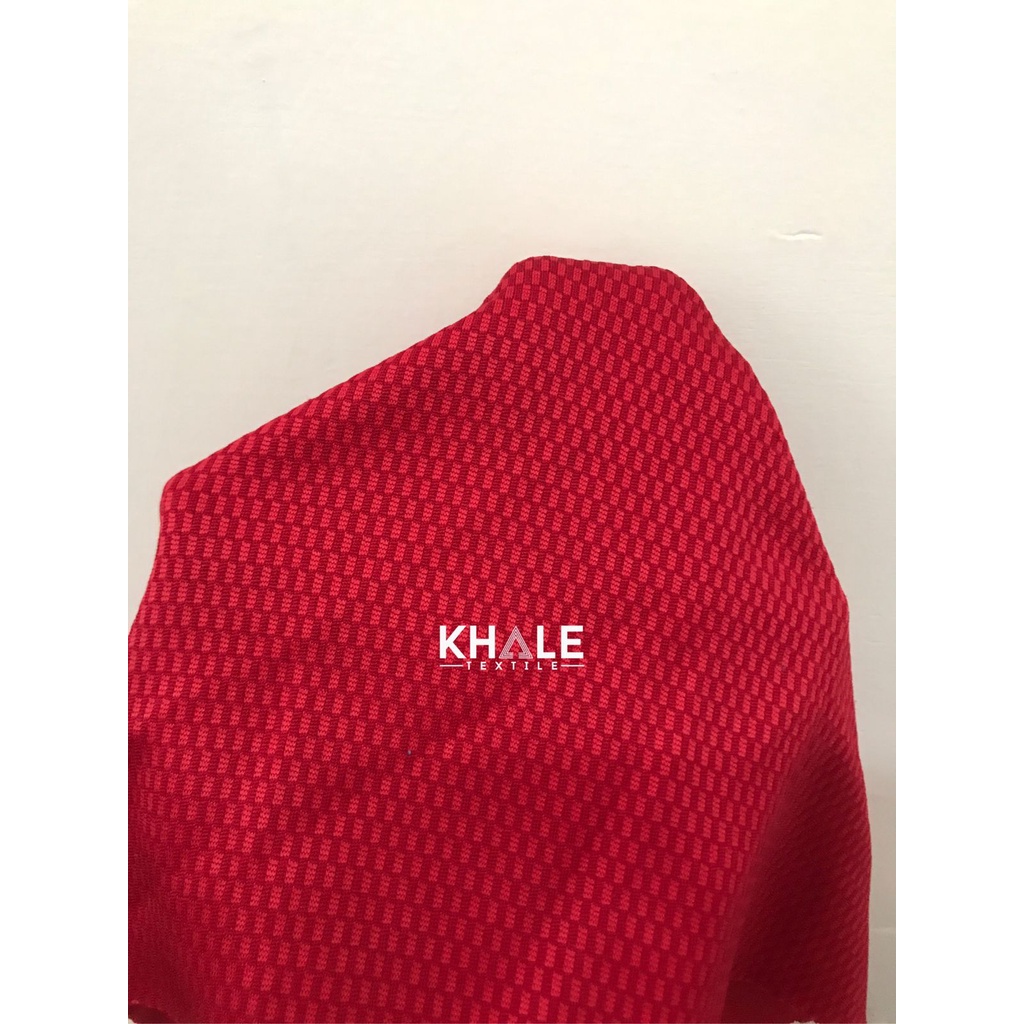 Jual Bahan Kain Drifit Mondo Merah dan Biru Corak Catur Premium Jersey ...