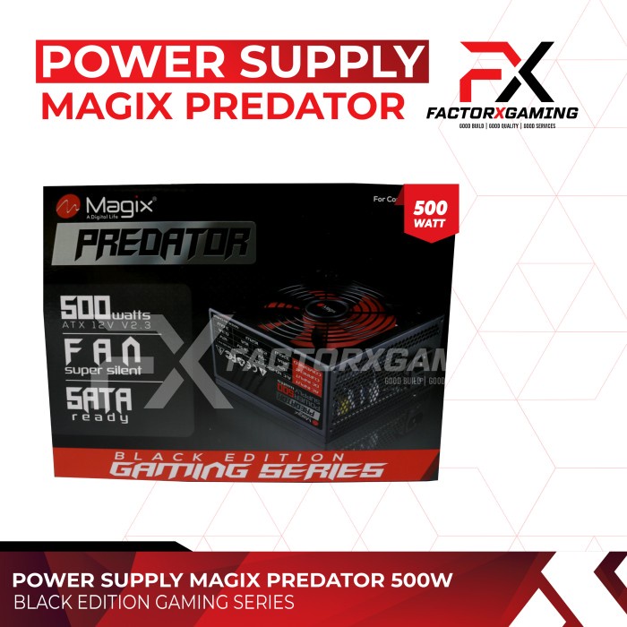 Jual PSU Power Supply Magix 500watt BOX ( Non Kabel Power ) | Shopee ...