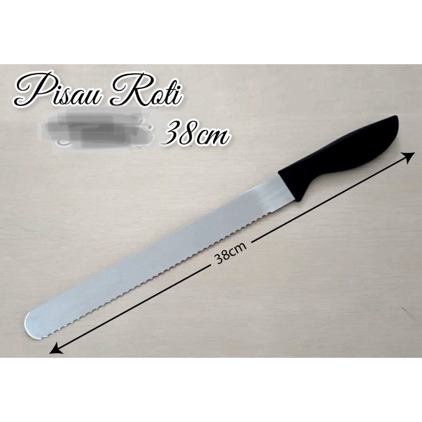 Jual Pisau roti Stainless 12 inch no (2) knife pisau cake kue | Shopee ...