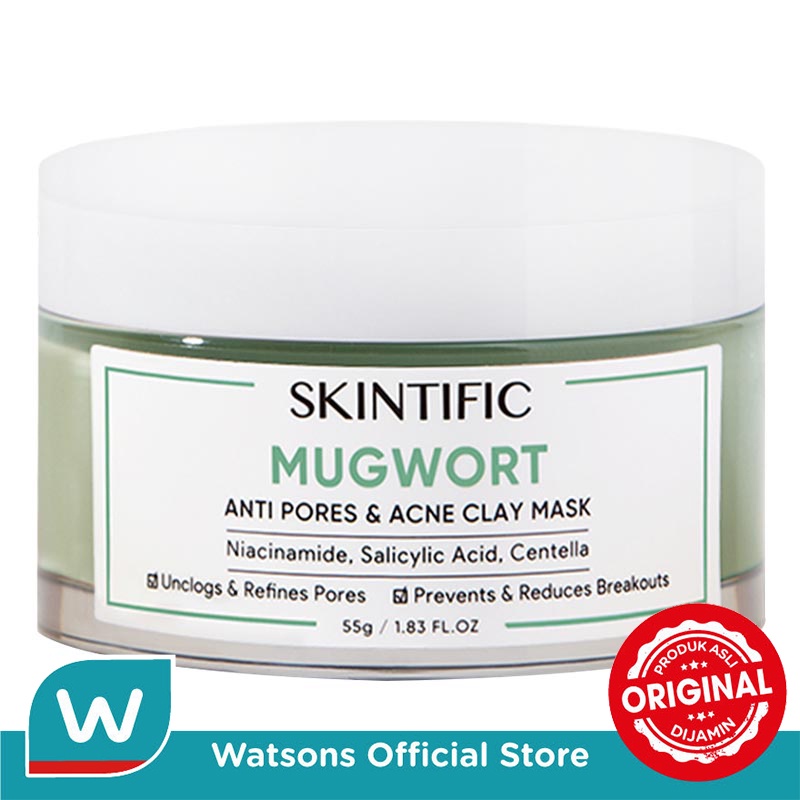 Jual Skintific Mugwort Acne Clay Mask 55gr | Shopee Indonesia