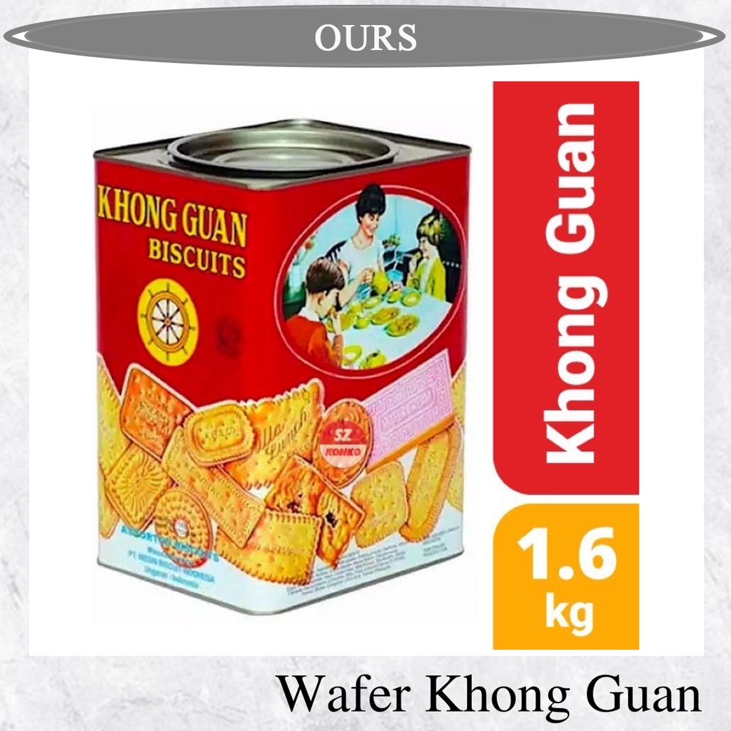 Jual Wafer Khong Guan Kaleng 1600gr | Shopee Indonesia