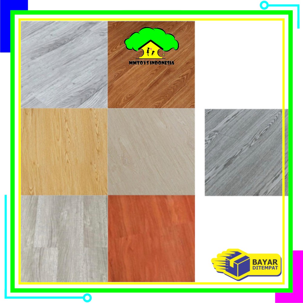 Jual MI-C210 Parket Lantai Vinyl + Perekat / Stiker Lantai Vinyl Motif Kayu Premium / Sticker ...