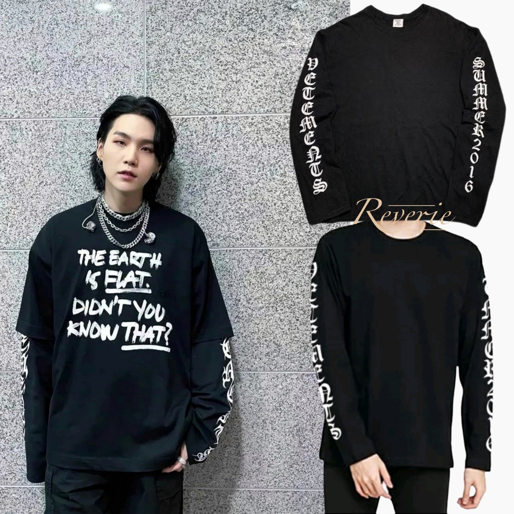 Jual BAJU KAOS LENGAN PANJANG SUGA BTS YET TO COME IN BUSAN TSHIRT ...