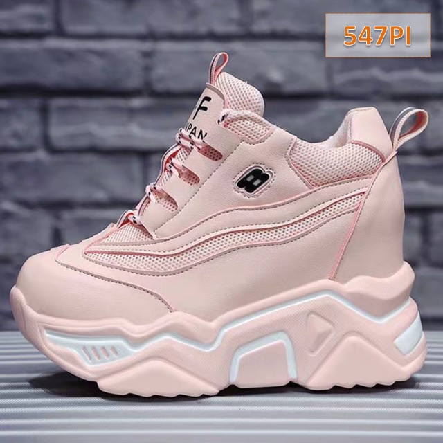 Jual Jejak Sneakers Wedges Wanita Eighty Sol Tinggi 8cm Nyaman Ringan ...