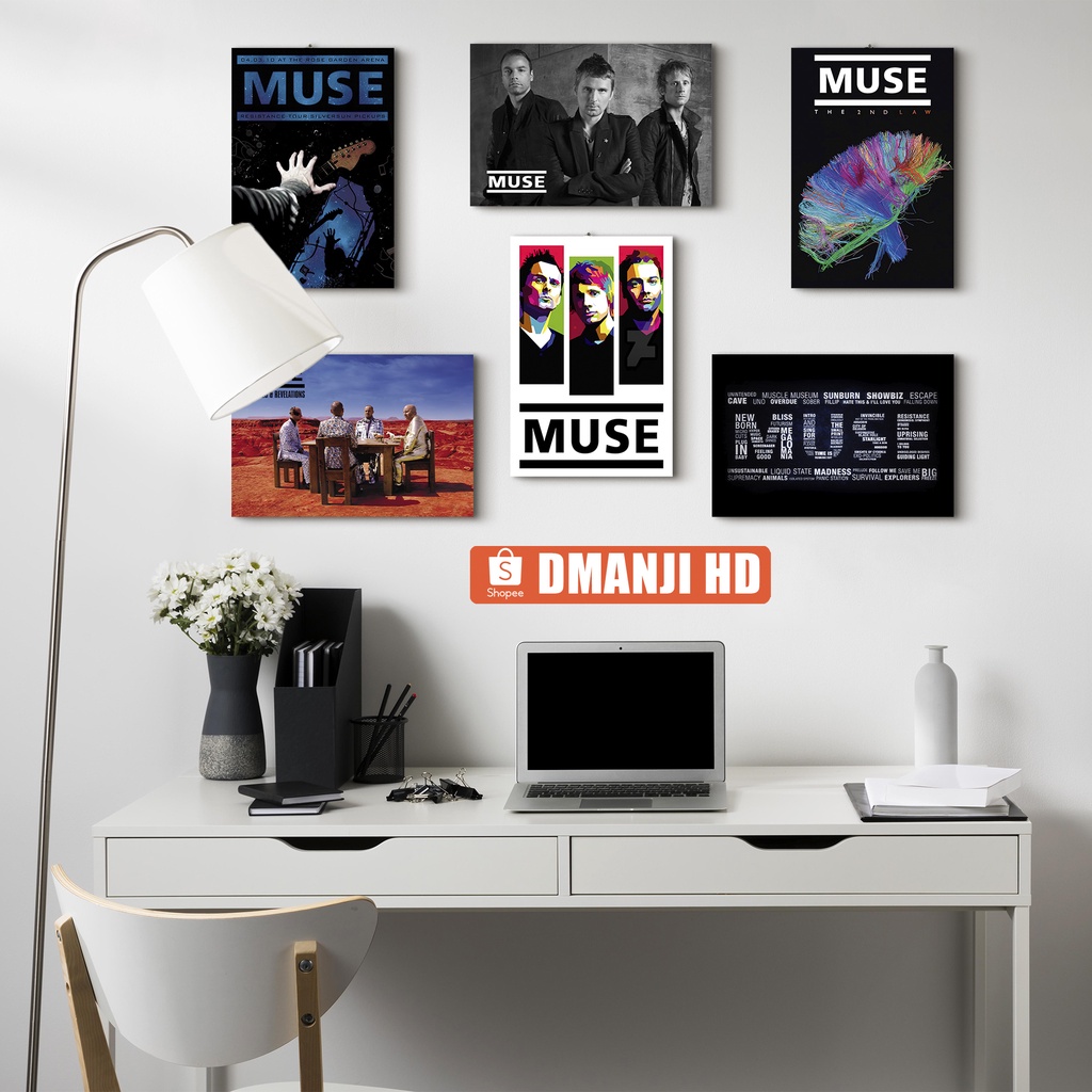 Jual DMANJI HD - Hiasan dinding Band Muse / Poster kayu walldecor band ...