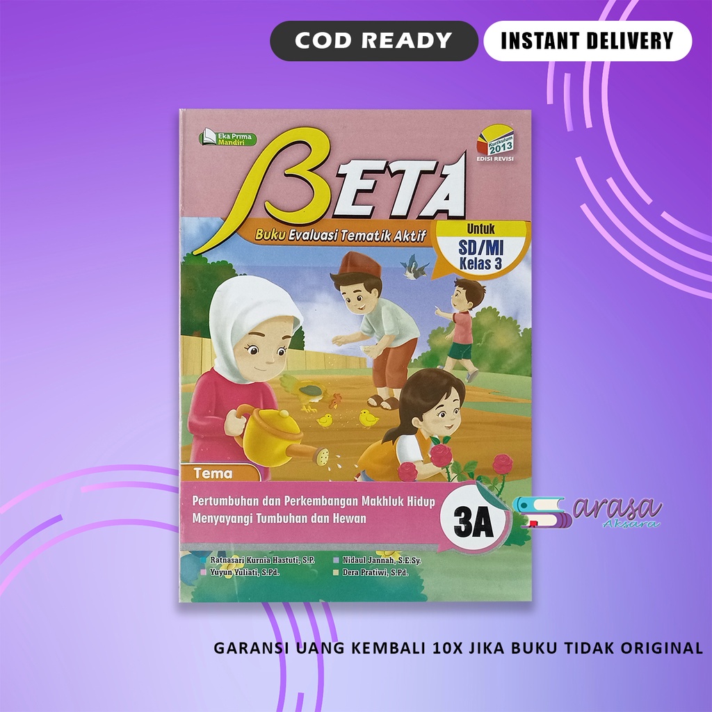 Jual BUKU BETA TEMA 3A KELAS 3 SD/MI PERTUMBUHAN DAN PERKEMBANGAN ...