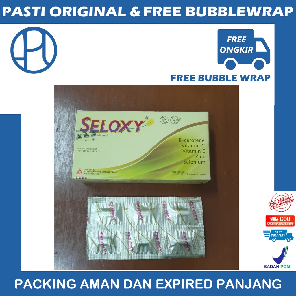 Jual SELOXY CAPSUL VITAMIN MINERAL STRIP 6 KAPSUL | Shopee Indonesia