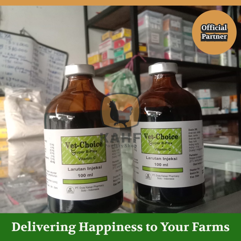 Jual Vet Choice 100 ml Injeksi Vitamin B Kompleks dan C Hewan Sapi ...