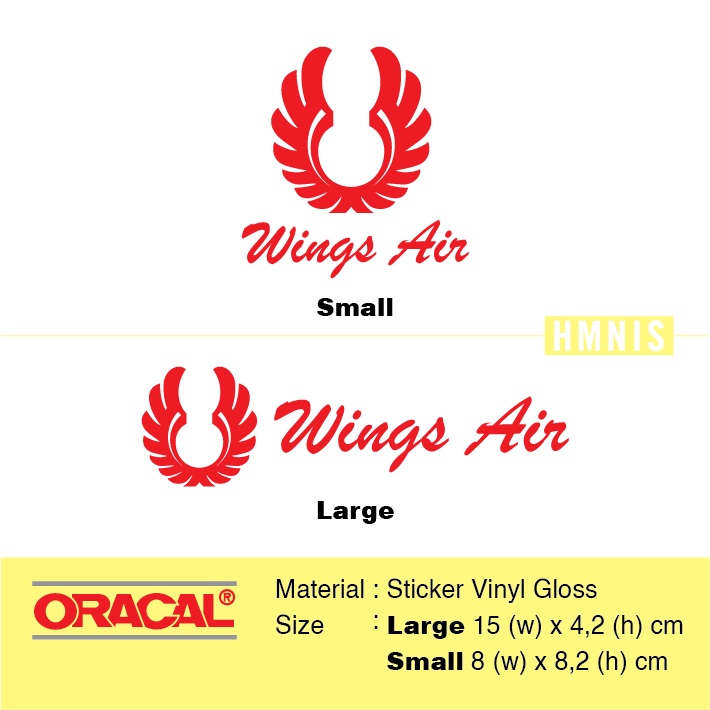 Jual Sticker Wings Air, Sticker Logo Wings Air, Sticker Maskapai ...