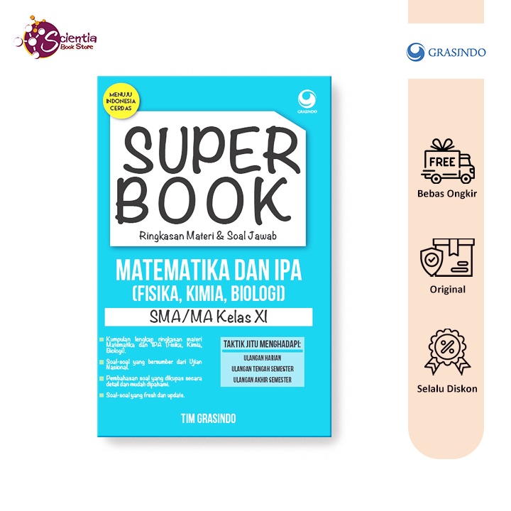 Jual Buku Grasindo Superbook Ringkasan Materi & Soal Jawab Matematika ...