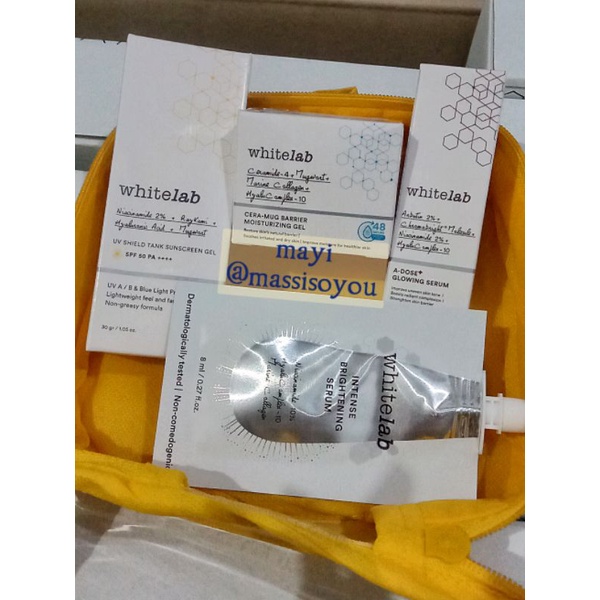 Jual Whitelab x Sehun fullset sharing serum moisturizer brightening a ...