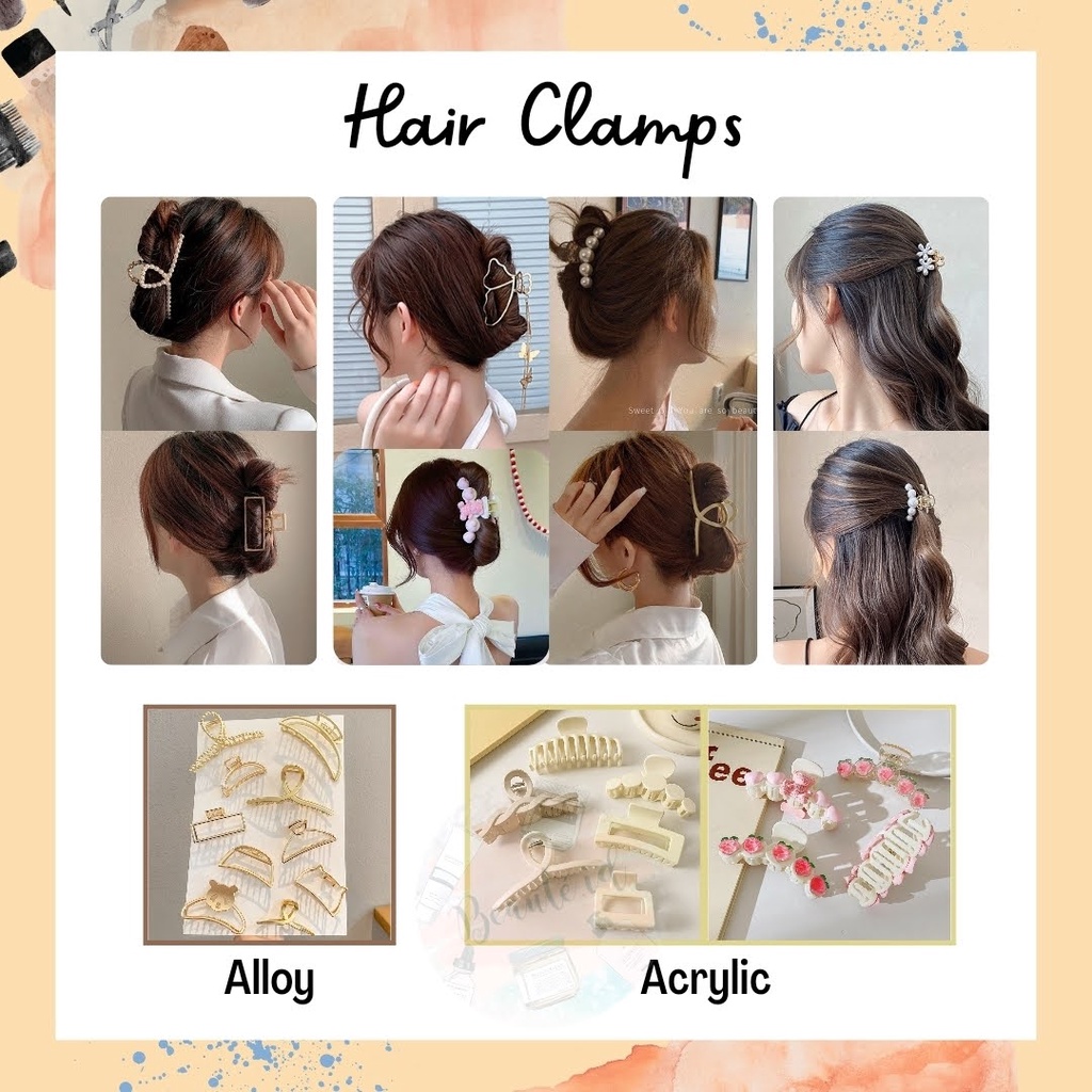 Jual Jepit Jepitan Rambut Ala Korea Cepol Rambut Panjang Bahan Alloy ...