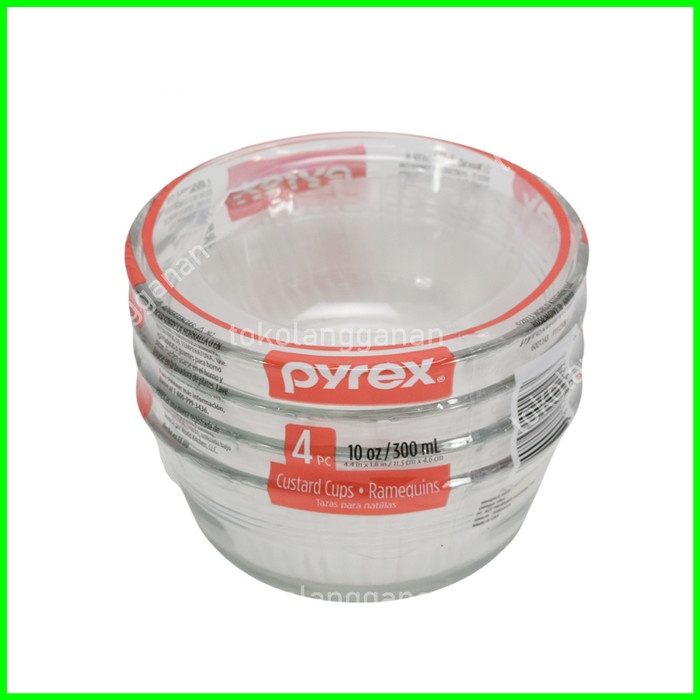 Jual Pyrex Set Mangkuk Kaca 300 Ml 4 Pcs | Shopee Indonesia