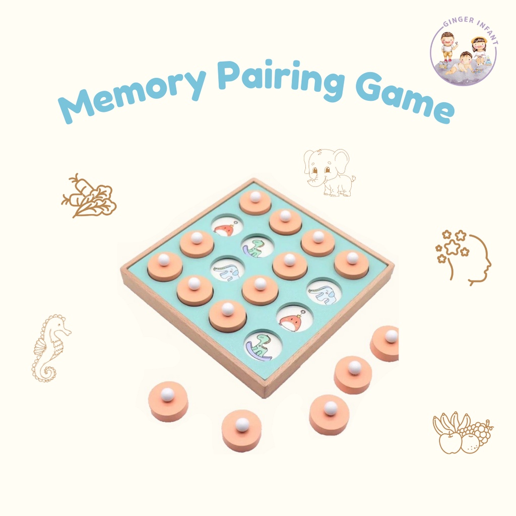 Jual Memory pairing game - mainan edukasi anak- mainan menghafal ...