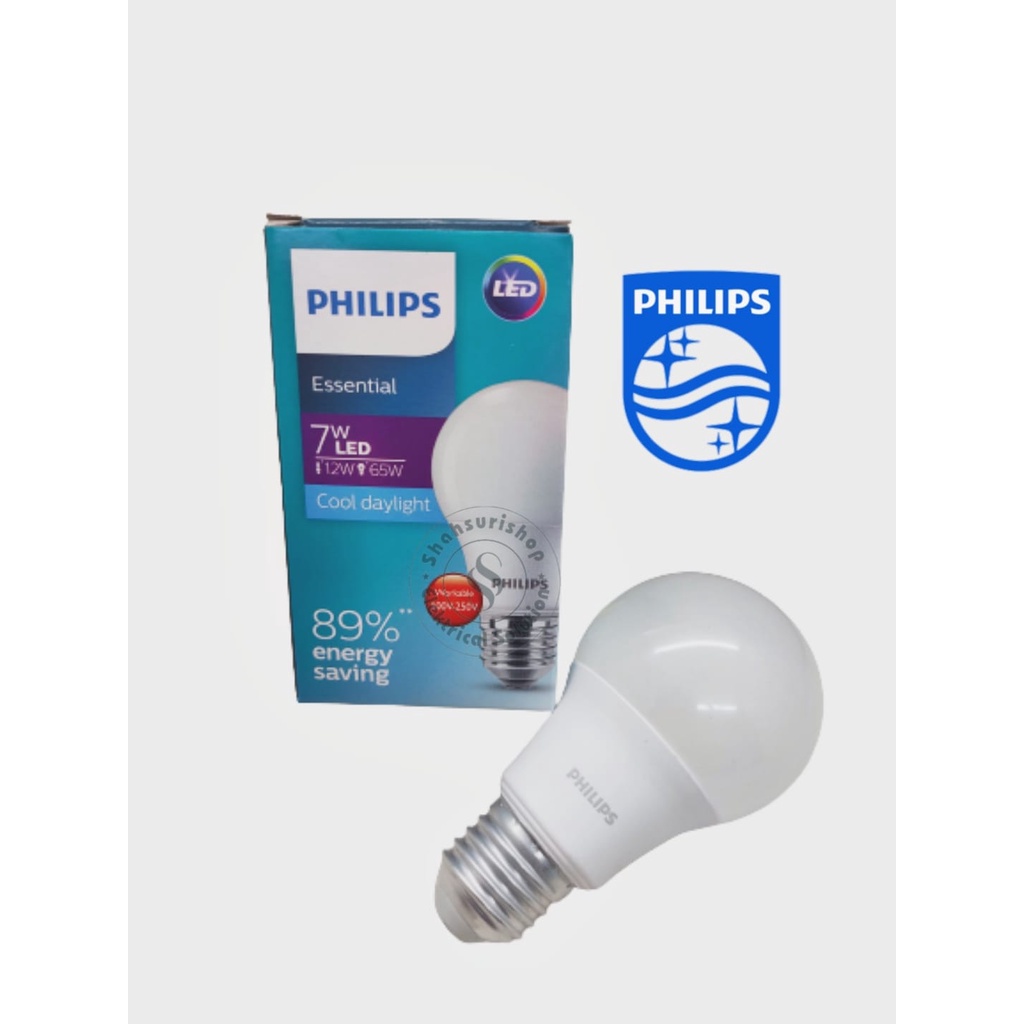 Jual PHILIPS ESSENTIAL LED 7W 7 WATT LAMPU LED MURAH BERGARANSI ...
