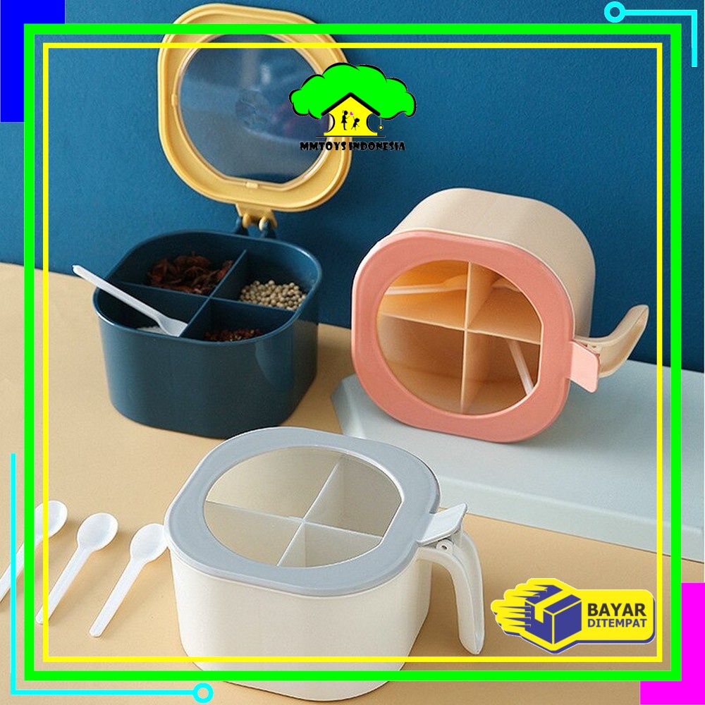 Jual MI-C202 Kotak Bumbu Dapur 4 IN 1 / Tempat Bumbu Dapur Set / Wadah ...