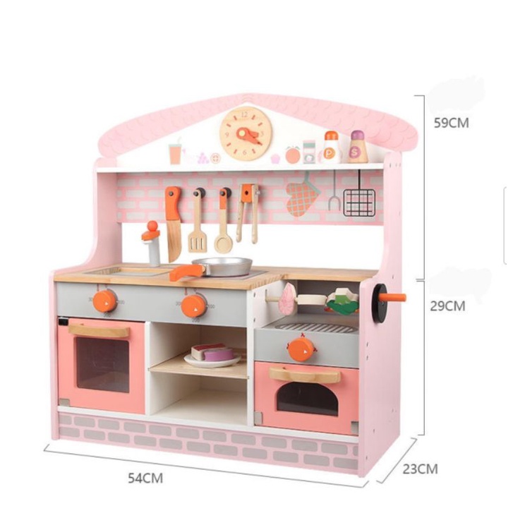 Jual Wooden toys kitchen set | Shopee Indonesia