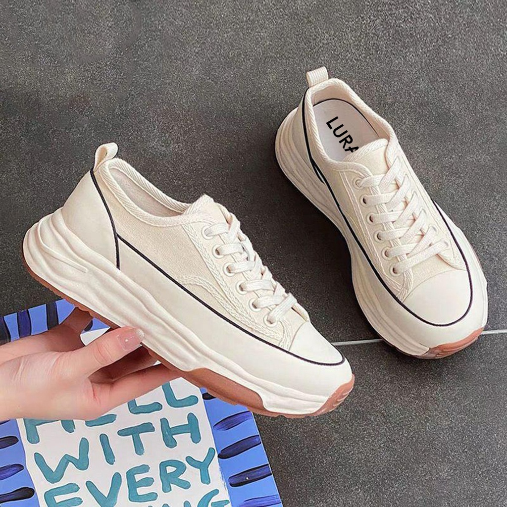 Jual LURAD Sepatu Wanita WL212 Kanvas Sepatu Cewek Canvas Pelajar ...