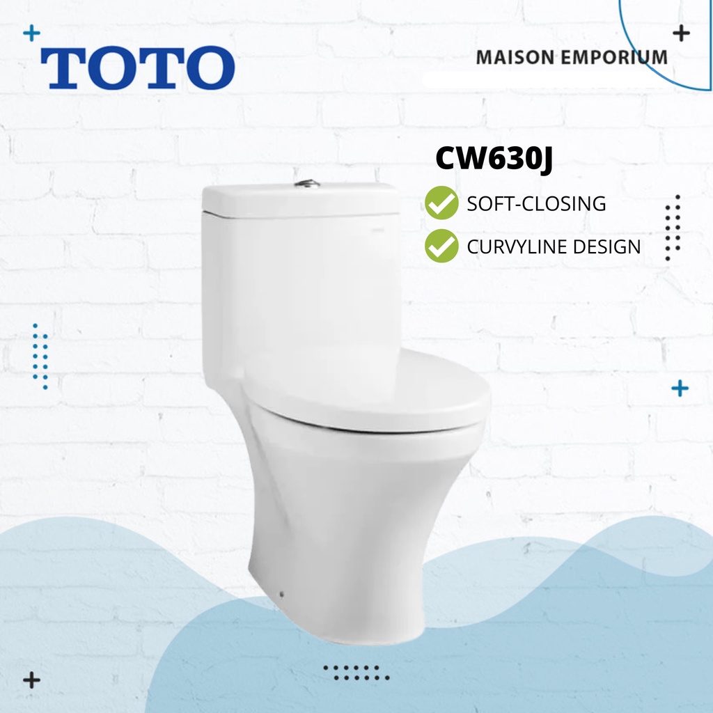 Jual Kloset TOTO CW630J / Kloset Duduk TOTO Monoblok Original 630 ...
