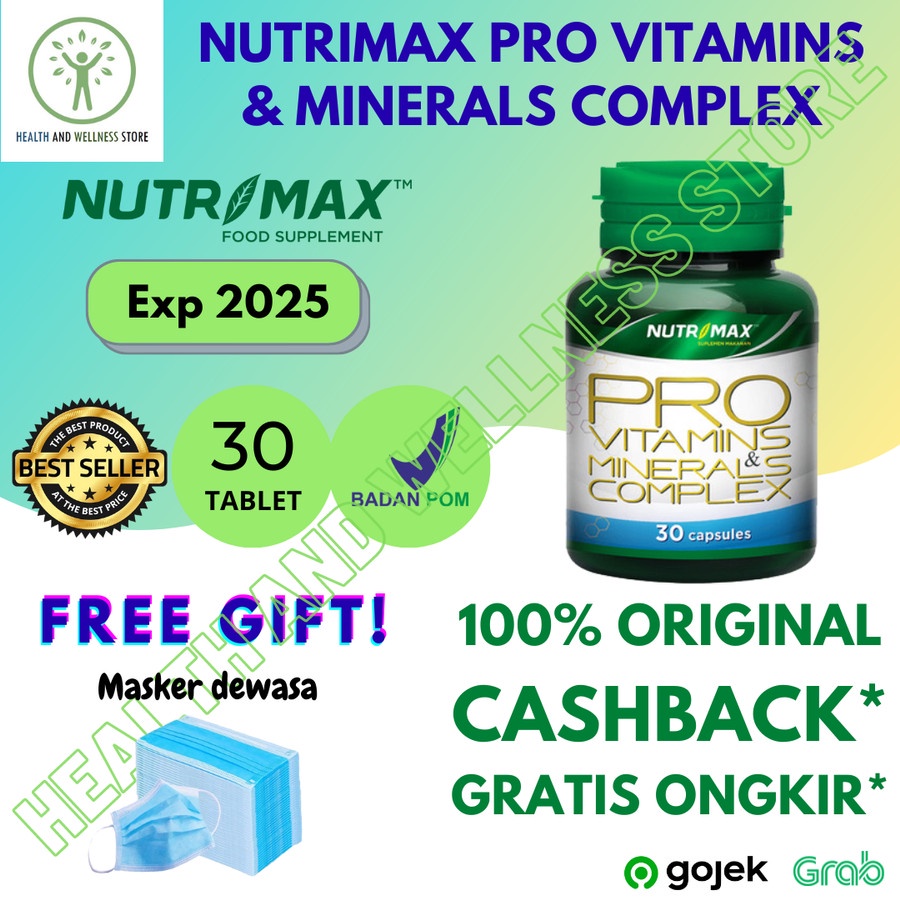 Jual NUTRIMAX PRO VITAMINS MINERALS COMPLEX 30 KAPSUL VITAMIN MINERAL ... Jual NUTRIMAX PRO VITAMINS MINERALS COMPLEX 30 KAPSUL VITAMIN MINERAL ...
