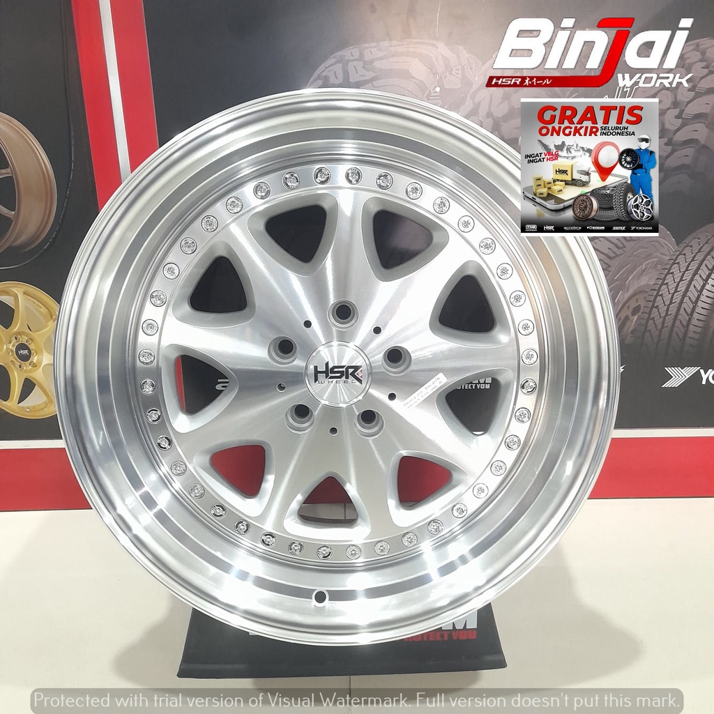 Jual Velg Mobil HSR R18 Bavaria warna Silver CELONG buat Xpander ...