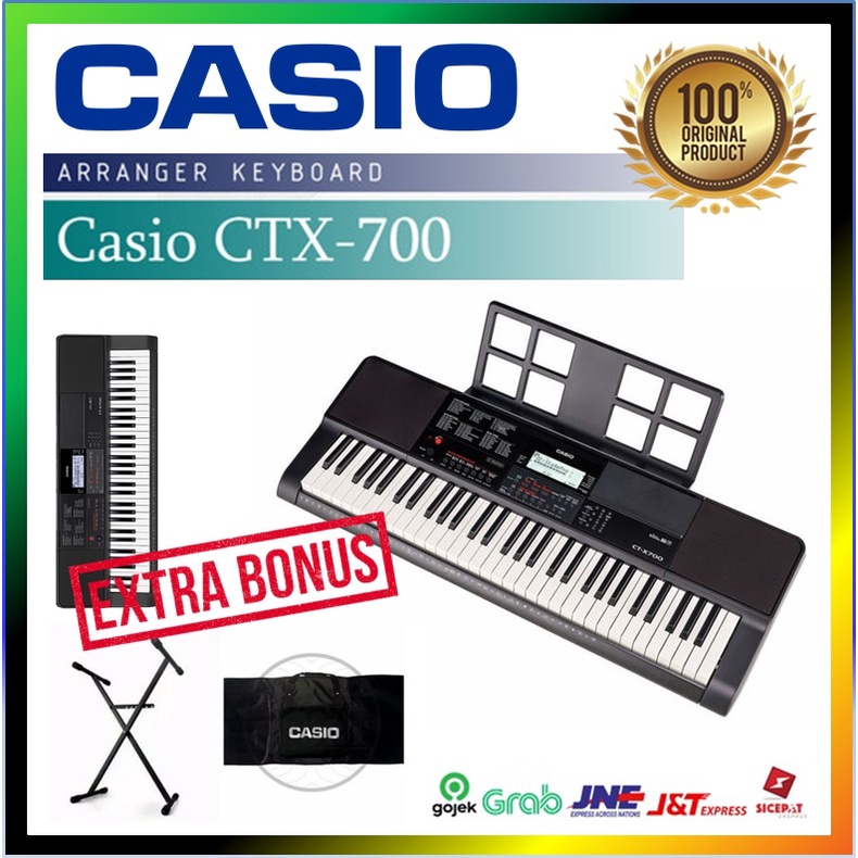 Jual Keyboard piano Casio CTX 700 original extra bonus Stand+tas ...