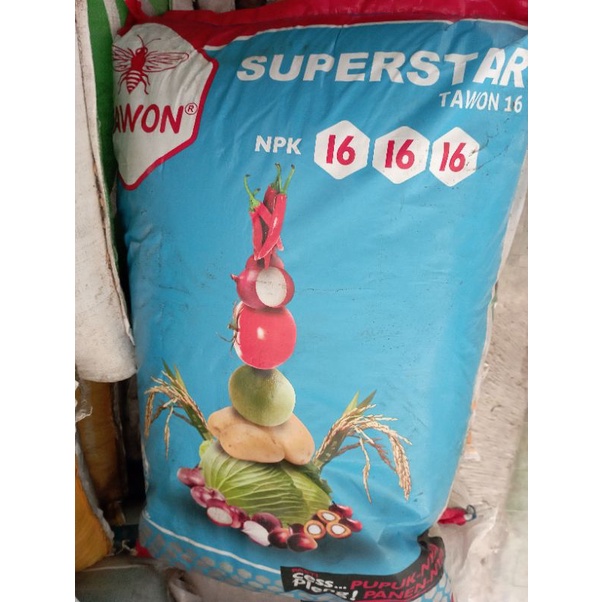 Jual pupuk NPK 16:16:16 Superstar Tawon @50kg | Shopee Indonesia