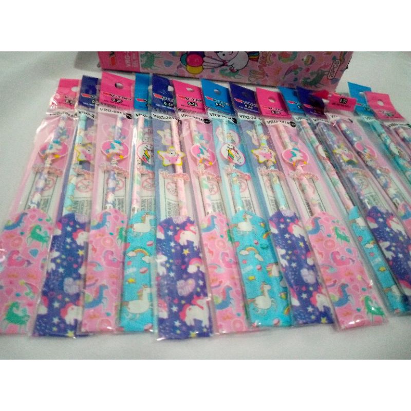 Jual Isi ulang pulpen unicorn / refill gel pen V-Tro / gel ink pen ...