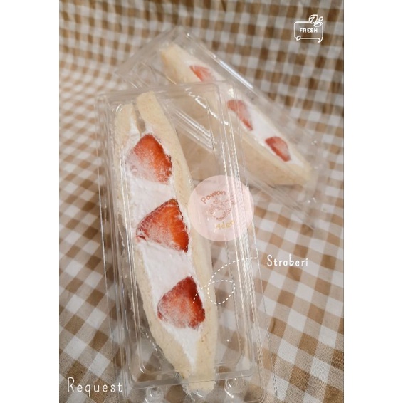 Jual Fruit Sando Fruit Sandwich Roti Buah Roti Jepang Viral | Shopee ...