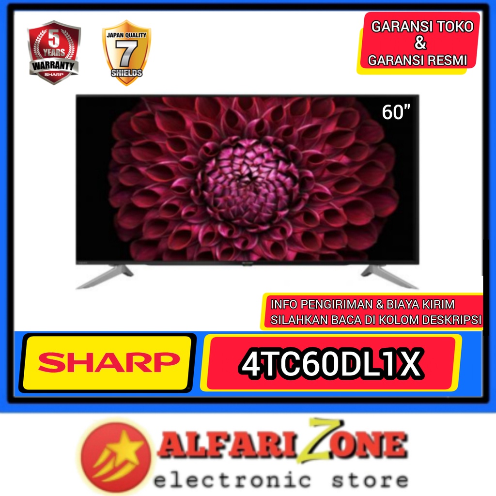 Jual SHARP 4TC60DL1X Android tv sharp 60 inch 4TC60 TV Sharp 60" 4K ...