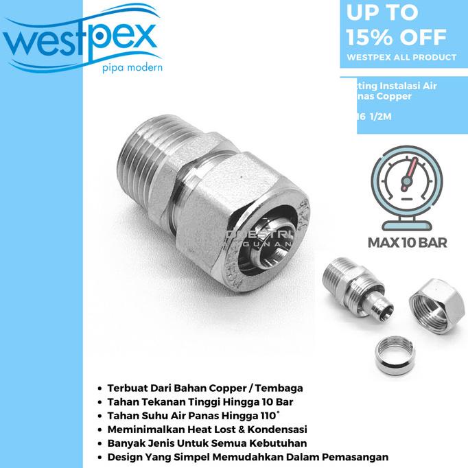 Jual *****] Socket Westpex S 16 - 1/2 M (Sock Drat Luar) (Fitting Pipa Pex) | Shopee Indonesia