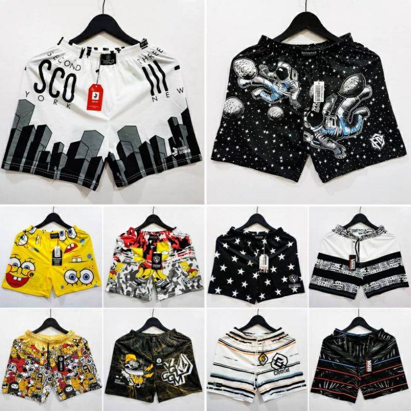 Jual Celana Pendek Boxer Pria Surfing Distro Renang Pantai Santai Kolor | Shopee Indonesia