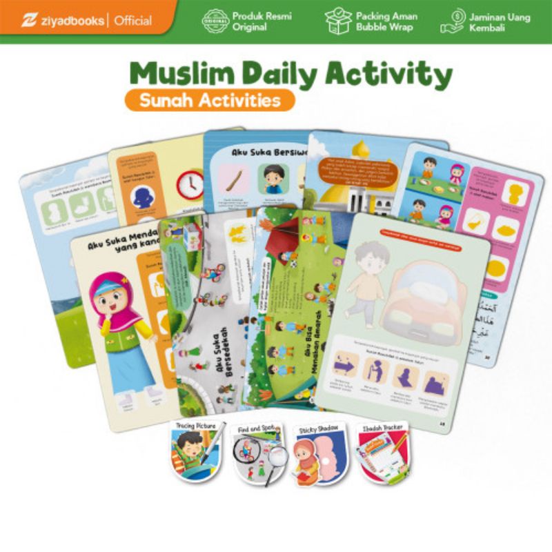 Jual Lembar Aktivitas Anak Muslim Daily Activity Sunnah Activities ...
