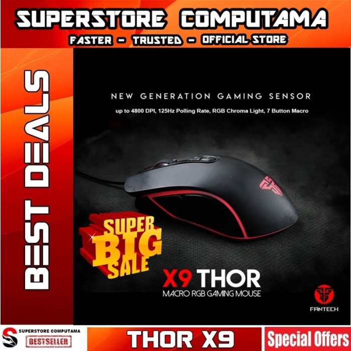 Jual Hadir Fantech X9 Thor Gaming Mouse Macro Bergaransi | Shopee Indonesia