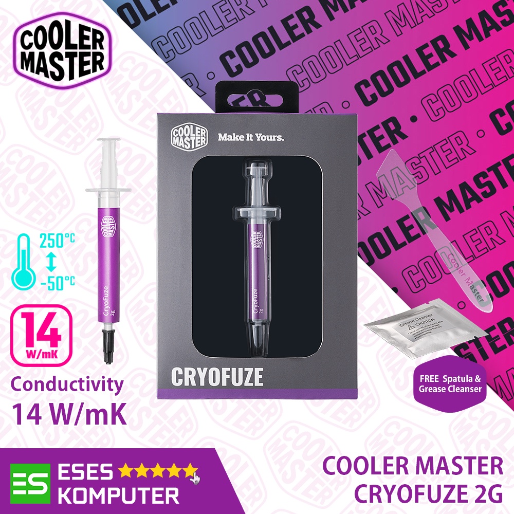 Jual Thermal Paste Cooler Master CryoFuze (2 Gram) 14W/mK Nanoparticles ...