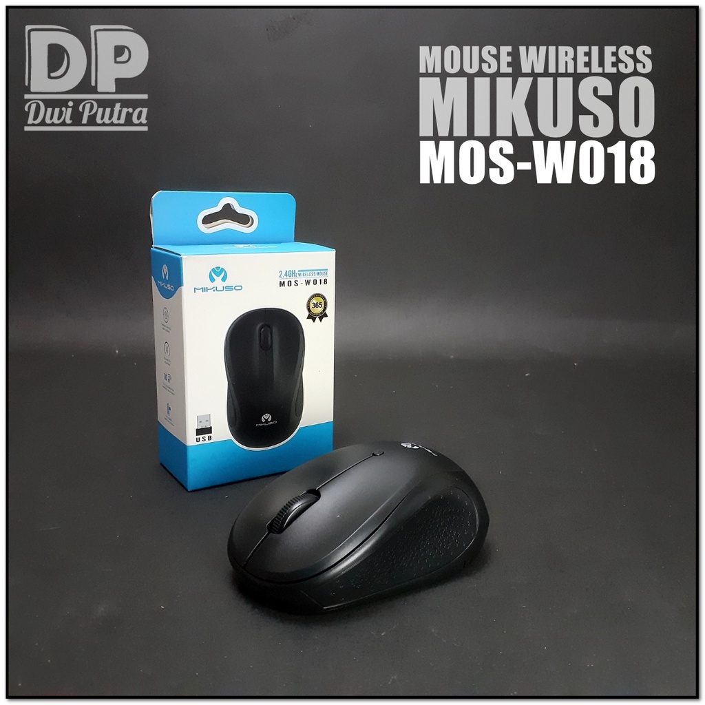 Jual MOUSE WIRELESS MIKUSO W018 2.4GHz 1600 DPI // ERGONOMIC DESIGN FOR BUSINESS // BEST ...