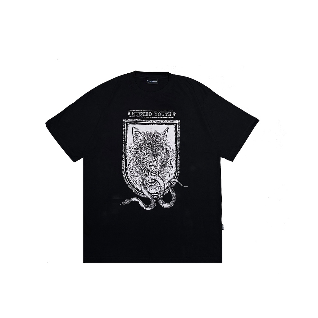 Jual HUSTED KAOS HITAM HOWLING TSHIRT | Shopee Indonesia