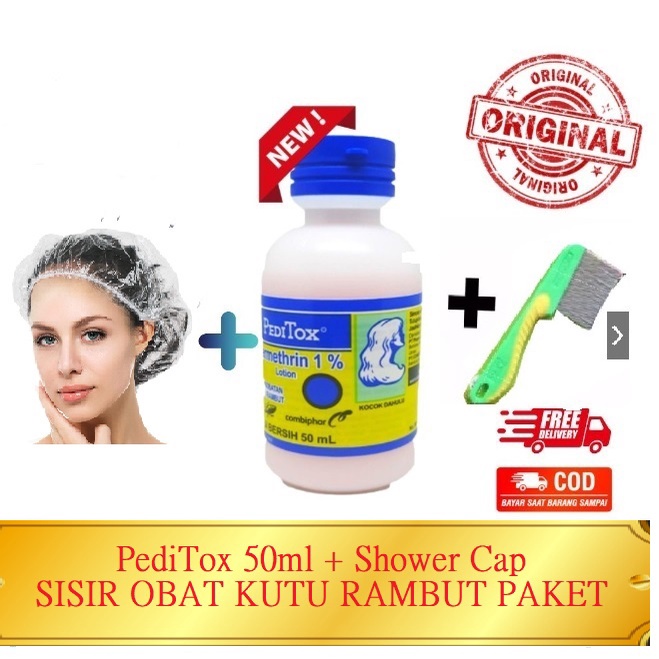 Jual OBAT KUTU RAMBUT PEDITOX 50ML + SISIR KUTU GAGANG / SERUT | Shopee ...
