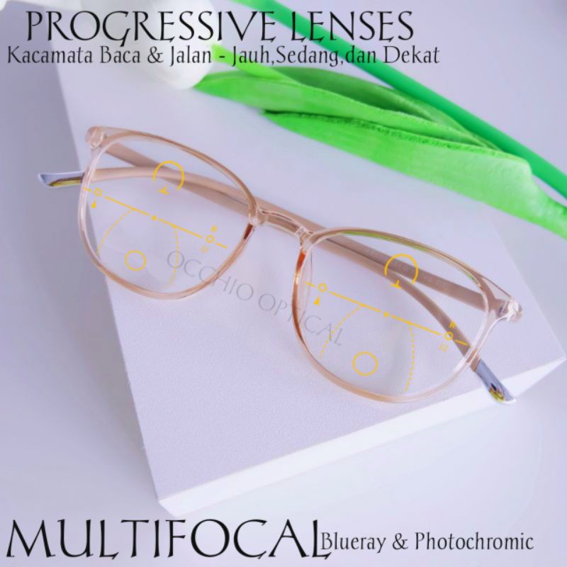 Jual Kacamata Progresif Pria/Wanita | Kacamata Baca Plus Jalan | Frame ...