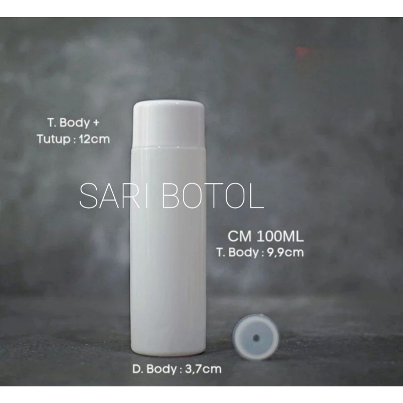 Jual BOTOL TONER 100ML PUTIH | Shopee Indonesia