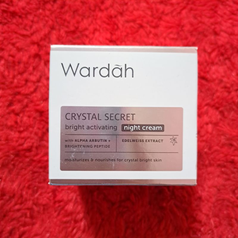 Jual Wardah crystal secret bright activating night cream 30 gr | Shopee ...