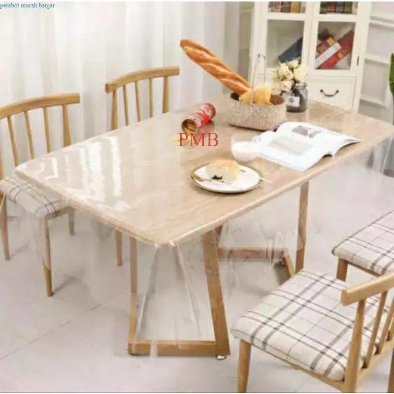 Jual PMB taplak meja bening/plastik kaca/mika bening 137x200cm | Shopee Indonesia