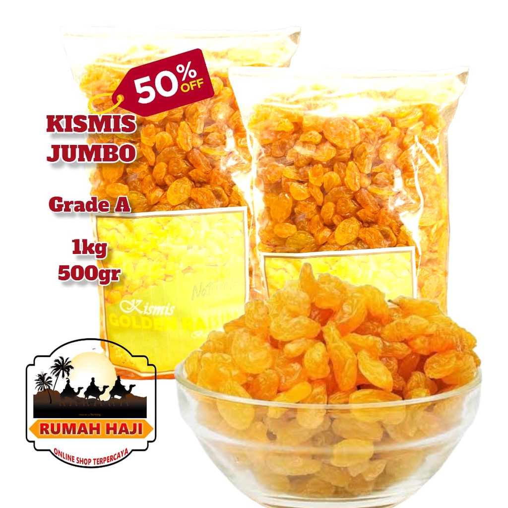 Jual kismis JUMBO kuning 1kg | Shopee Indonesia