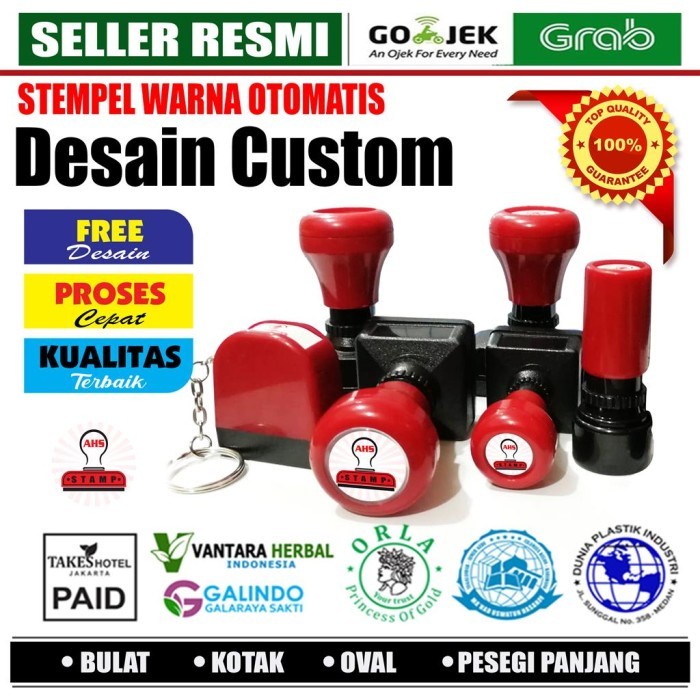 Jual Jual Stempel Warna Otomatis/Flash/Custom/Nama/Murah Berkualitas Gilaa!!! | Shopee Indonesia