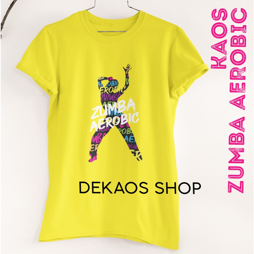 Jual BAJU SENAM AEROBIC ZUMBA WANITA TERBARU / KAOS AEROBIC WANITA ...